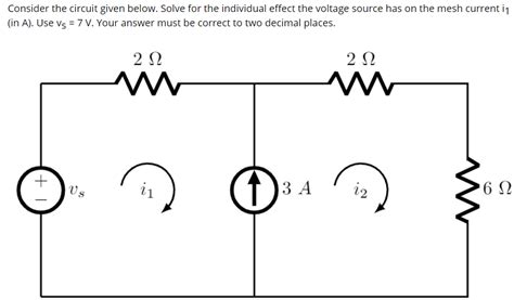Solved Consider The Circuit Given Below Solve For The Chegg Com