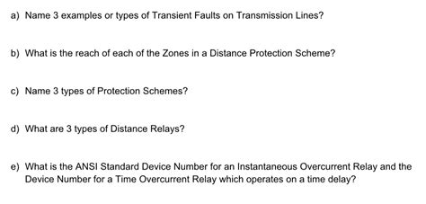 Solved A Name 3 Examples Or Types Of Transient Faults On