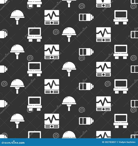 Set Battery Charge Level Indicator Fuse Light Emitting Diode And Electrical Measuring