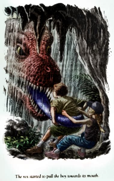 Rexy Jurassic Park Novel Ilustration Re Color By Groxyraptus Rex On