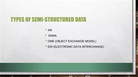 Types Of Databases Based On Data Structure Ppt