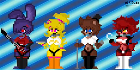 Fredinas Nightclub Characters Pixel In My Style By Elpijudo On