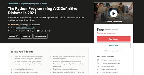 The Python Programming A Z Definitive Diploma In 2021