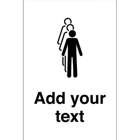 Custom Queue In Single File Sign From Key Signs Uk