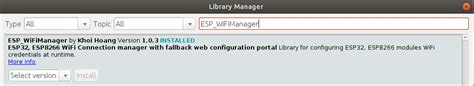 Espwifimanager For Esp32 And Esp8266 Now Supporting Esp32 Littlefs