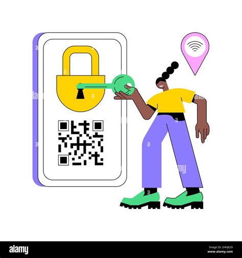 Access Control System Abstract Concept Vector Illustration Stock Vector
