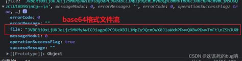 后端返回base64文件流下载文件 Csdn博客