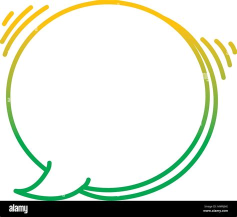 Degraded Line Circle Chat Bubble Text Message Stock Vector Image And Art