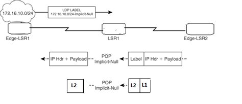 network notes forwarding labeled packet in mpls
