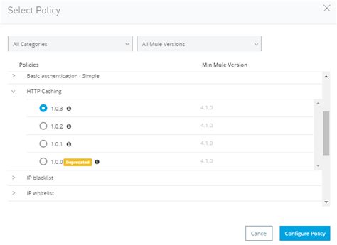 Caching MuleSoft API Manager OOTB Policy