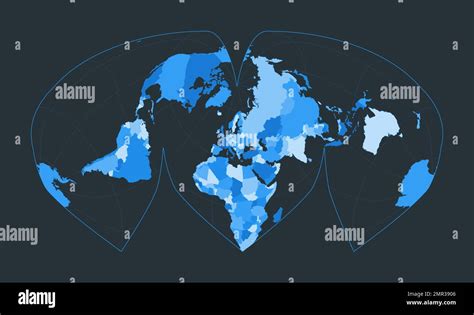World Map Alan K Philbricks Interrupted Sinu Mollweide Projection Futuristic World