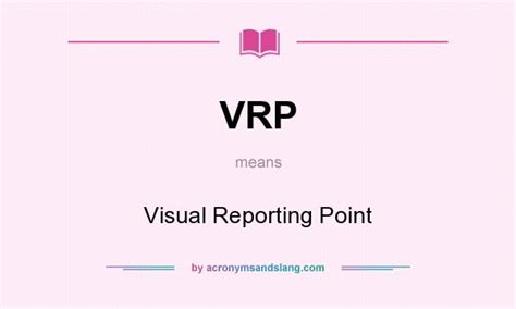 Vrp Visual Reporting Point In Undefined By