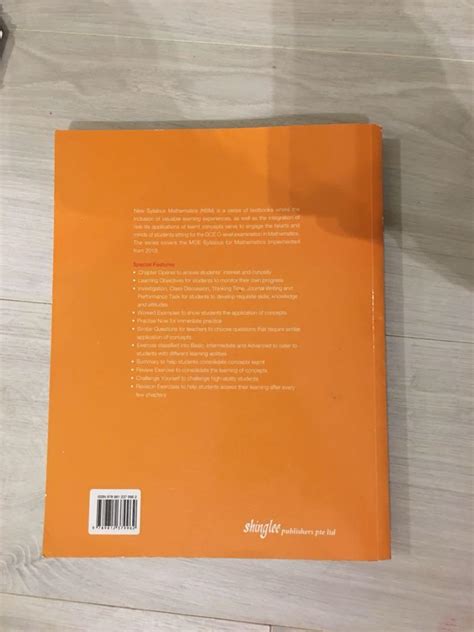 Secondary 4 Maths Textbook Hobbies And Toys Books And Magazines