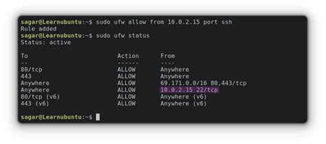 Allow Ports Through Ufw Firewall In Ubuntu