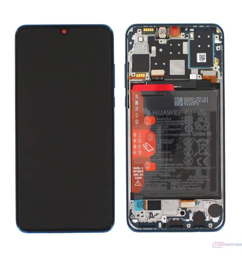 LCD Touch Screen Frame Small Parts Blue Original For Huawei P30 Lite MAR LX1A 02352RQA