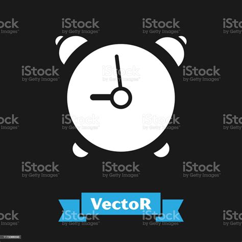 검은 색 배경에 격리 된 흰색 알람 시계 아이콘입니다 일어나 개념을 일어나 시간 기호입니다 벡터 일러스트레이션 0명에 대한 스톡 벡터 아트 및 기타 이미지 Istock