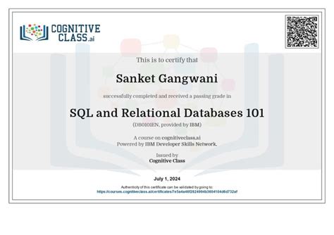 Cognitiveclass Upskilling Datascience Dataanalytics Certification Jobready Sanket Gangwani