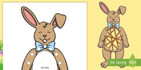 Easter Bunny Threading Activity Teacher Made