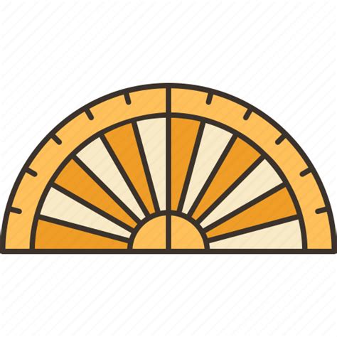 Protractor Degree Angle Measurement Geometric Icon Download On