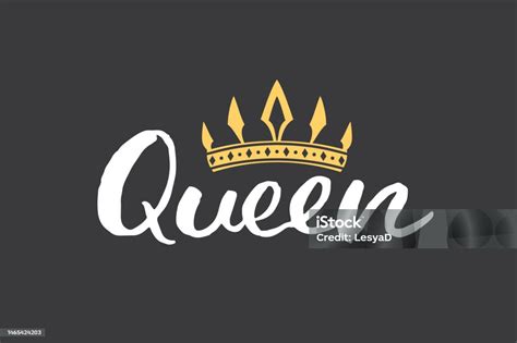 손으로 그린 왕관 서예 기호와 여왕 문자 따옴표 벡터 일러스트레이션 공주에 대한 스톡 벡터 아트 및 기타 이미지 공주 국왕