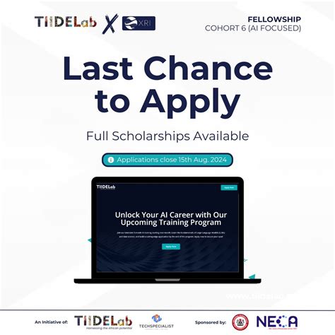 Tiidelab On Linkedin Techtraining Scholarshipopportunity Tiidelab