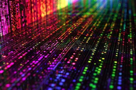 Colorful Code Lines On Black Background Displayed On Computer Screen