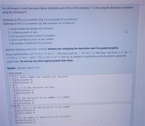 Solved Two Dictionaries A And B Are Given Below Symbolize Chegg