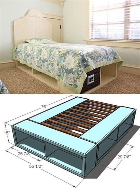Creating A Stylish Platform Bed With Storage Home Storage Solutions