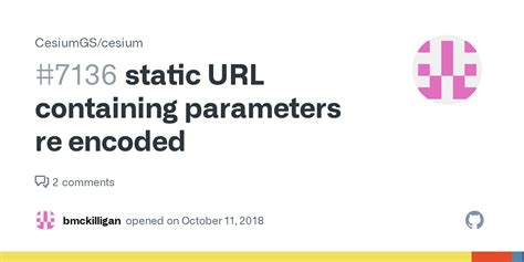 Static Url Containing Parameters Re Encoded · Issue 7136 · Cesiumgs