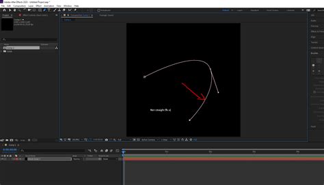 Not Able To Make Straight Lines After A Curve R AfterEffects