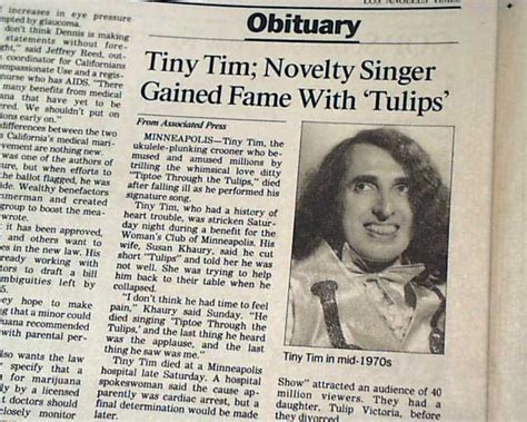 Tiny Tim Death At Lachlan Macadie Blog