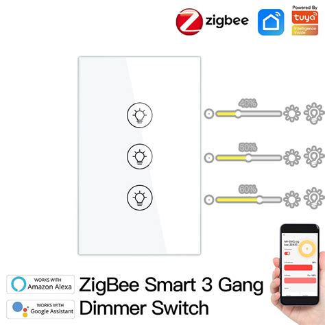 Zigbee Multi Gang Smart Light Dimmer Switch Indepe Vicedeal