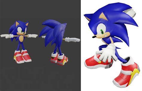 Sonic Adventure Sonic Model Sonic Adventure 2 Sonic Model Gcdj