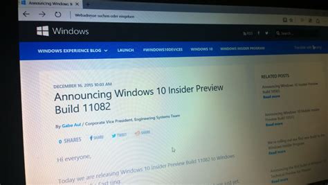 Windows 10 Redstone Insider Preview Build 11082 Ist Da Schnellerer