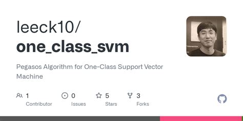 Github Leeck10 One Class Svm Pegasos Algorithm For One Class Support Vector Machine