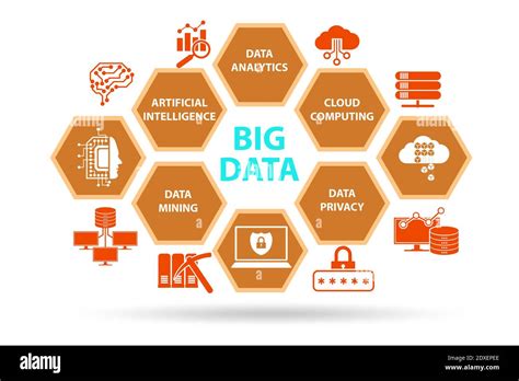 Big Data Concept Illustraion In The Modern Computing Stock Photo Alamy
