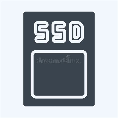 Icon Ssd Suitable For Computer Components Symbol Glyph Style Simple Design Editable Design