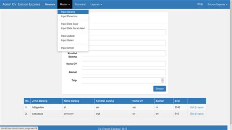 Source Code Aplikasi Ekspedisi