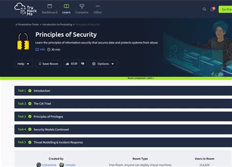 Tryhackme Cybersecurity Principlesofsecurity Day6 75daychallenge Gaumit Patel