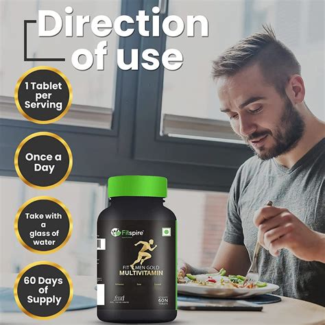 Fitspire Fit Men Gold Multivitamin Tablets 60 Count Price Uses Side Effects Composition