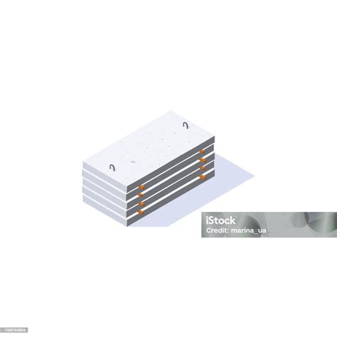 Ilustración De Icono De Losa De Hormigón En Estilo Plano Vectorial Y Más Vectores Libres De