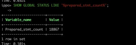 Prepared Statements Exceeding Limits When Upgrading From To