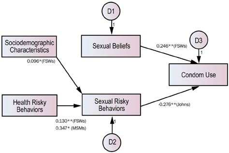 Results Of Path Analyses Of Influential Factors On Condom Use Among Download Scientific Diagram