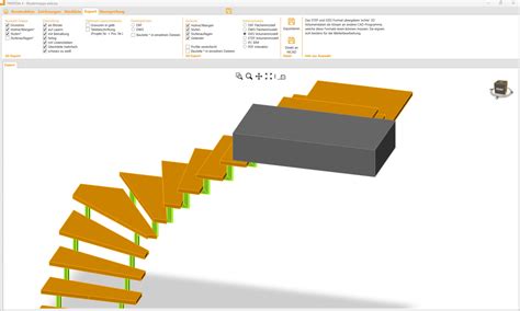 3d Export Dxf Dwg Iges Und Step Trepedia Software Für Treppen Und Geländer
