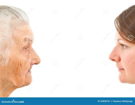 Joven Y Viejo Imagen De Archivo Imagen De Idea Humano