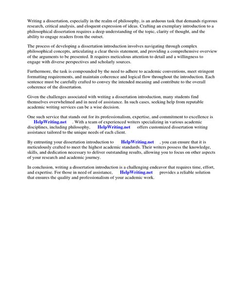 Exemple Dintroduction De Dissertation Philosophique Pdf Thesis Scribd