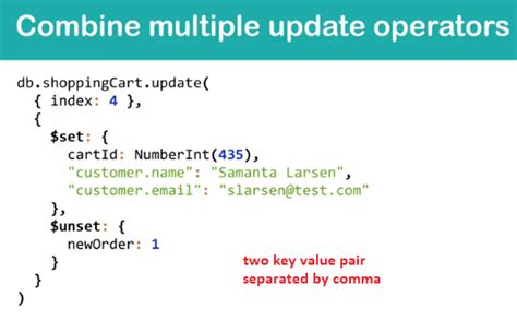 Mongodb Update Queries Web Development