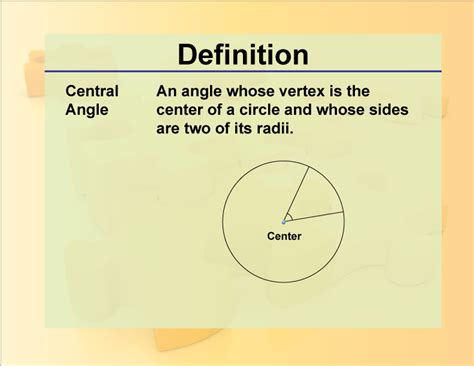 Definition Geometry Basics Central Angle Media4math