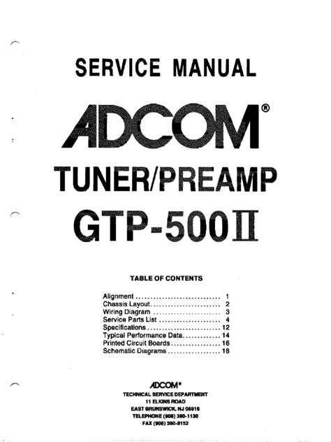 Adcom Gtp 500ii Service Manual Pdf Pdf
