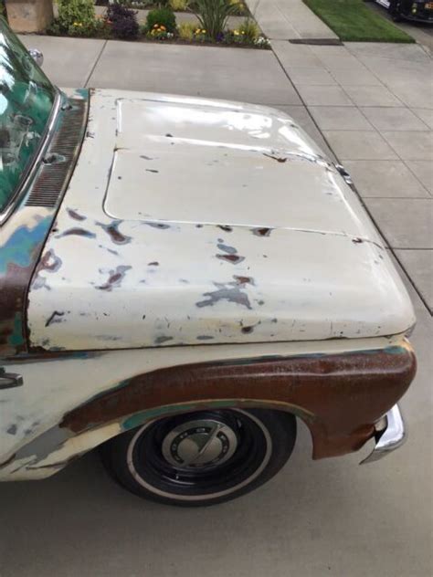 1966 Ford F100 Patina Pickup White Rwd Automatic Custom Cab For Sale